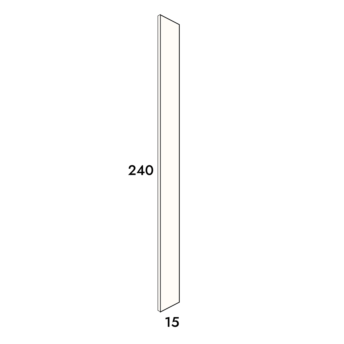 15w x 240h Filler Panel - Timberline – Ren Studio