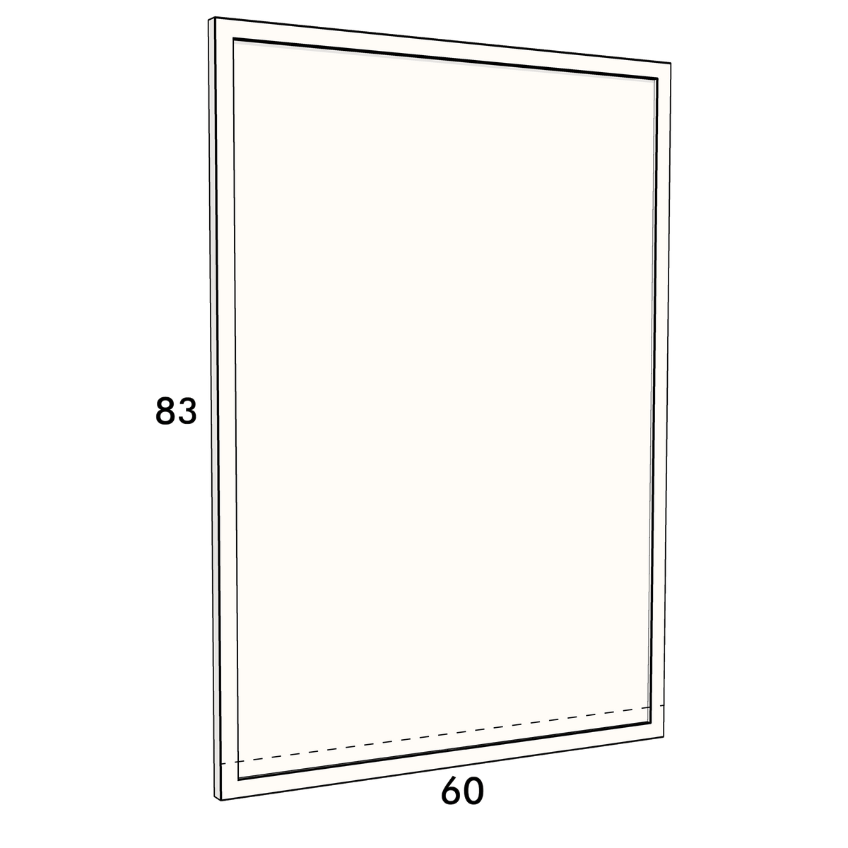 IKEA Wall Door 60x83 Slim Shaker | Customcoat (2Pac) – Ren Studio