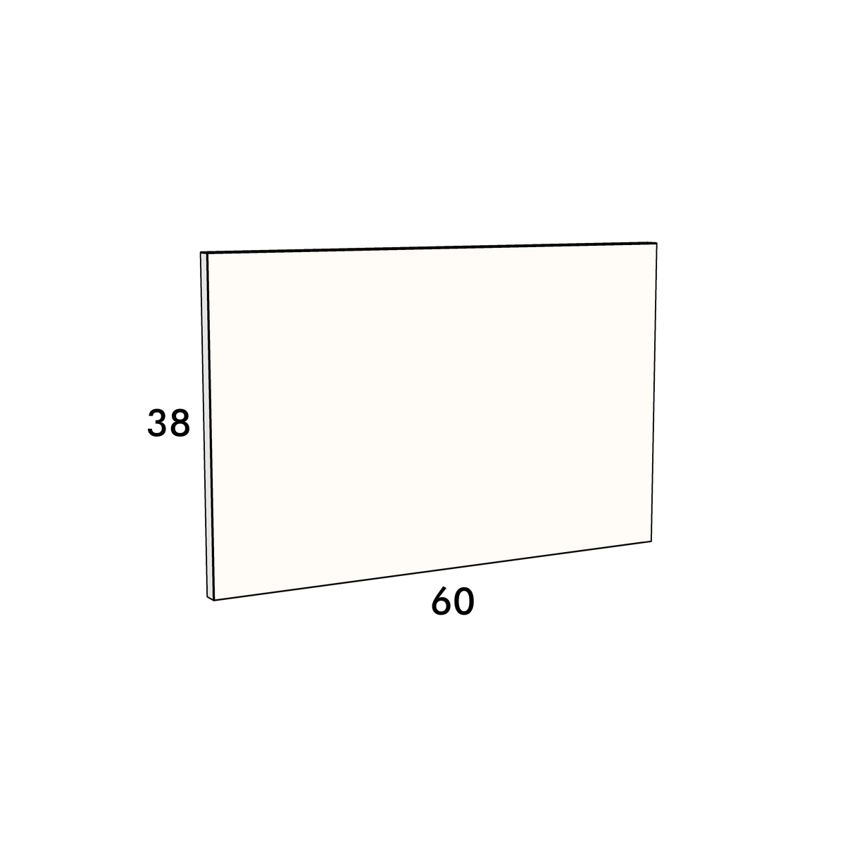 IKEA BESTA Drawer Front 60w x 38h Neat Profile | Timberline – Ren Studio